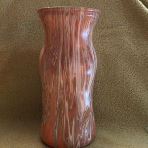 Artisan | Other | Curvy Glass Vase With Poured Acrylic Overlay | Poshmark